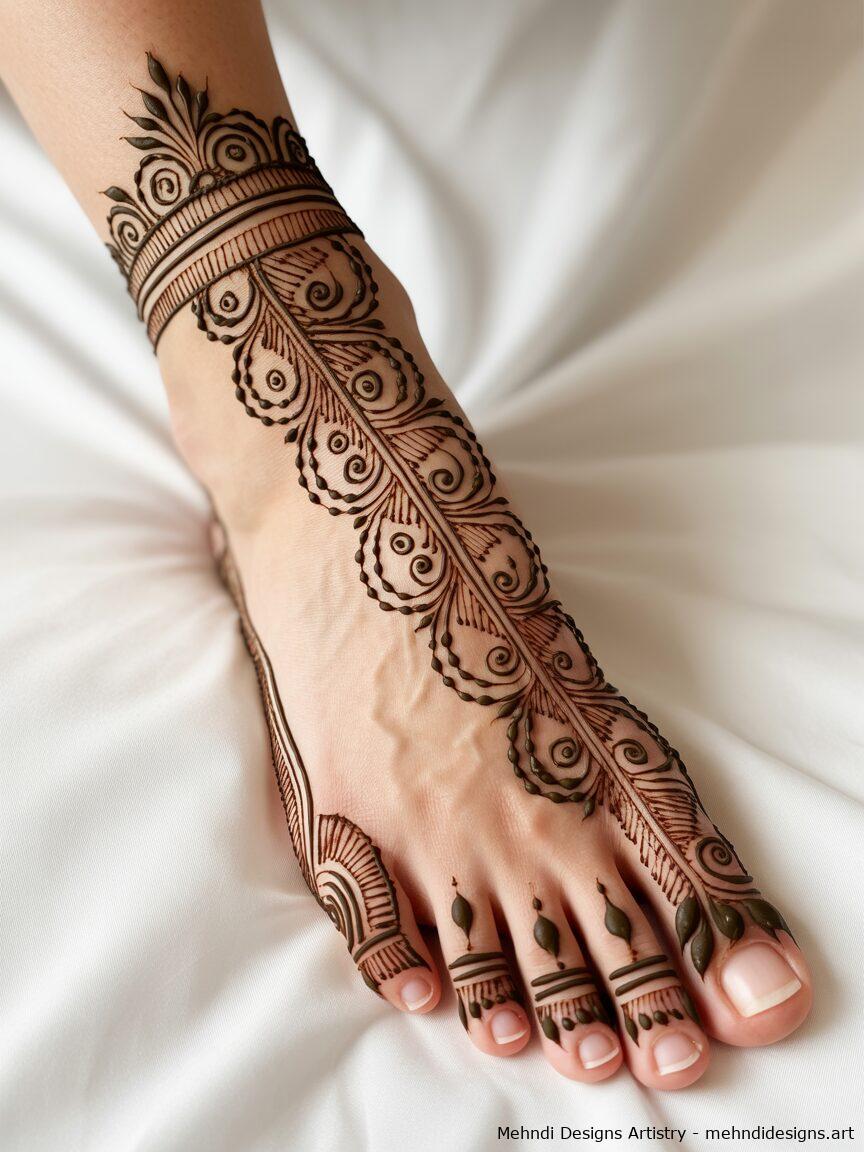 41 Top Leg mehndi design