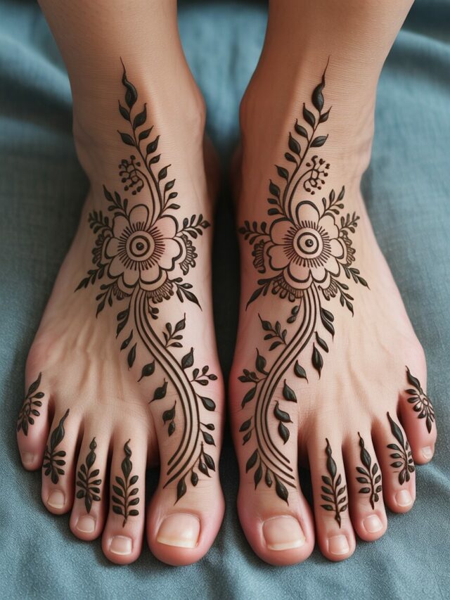 41 Popular Feet mehndi design