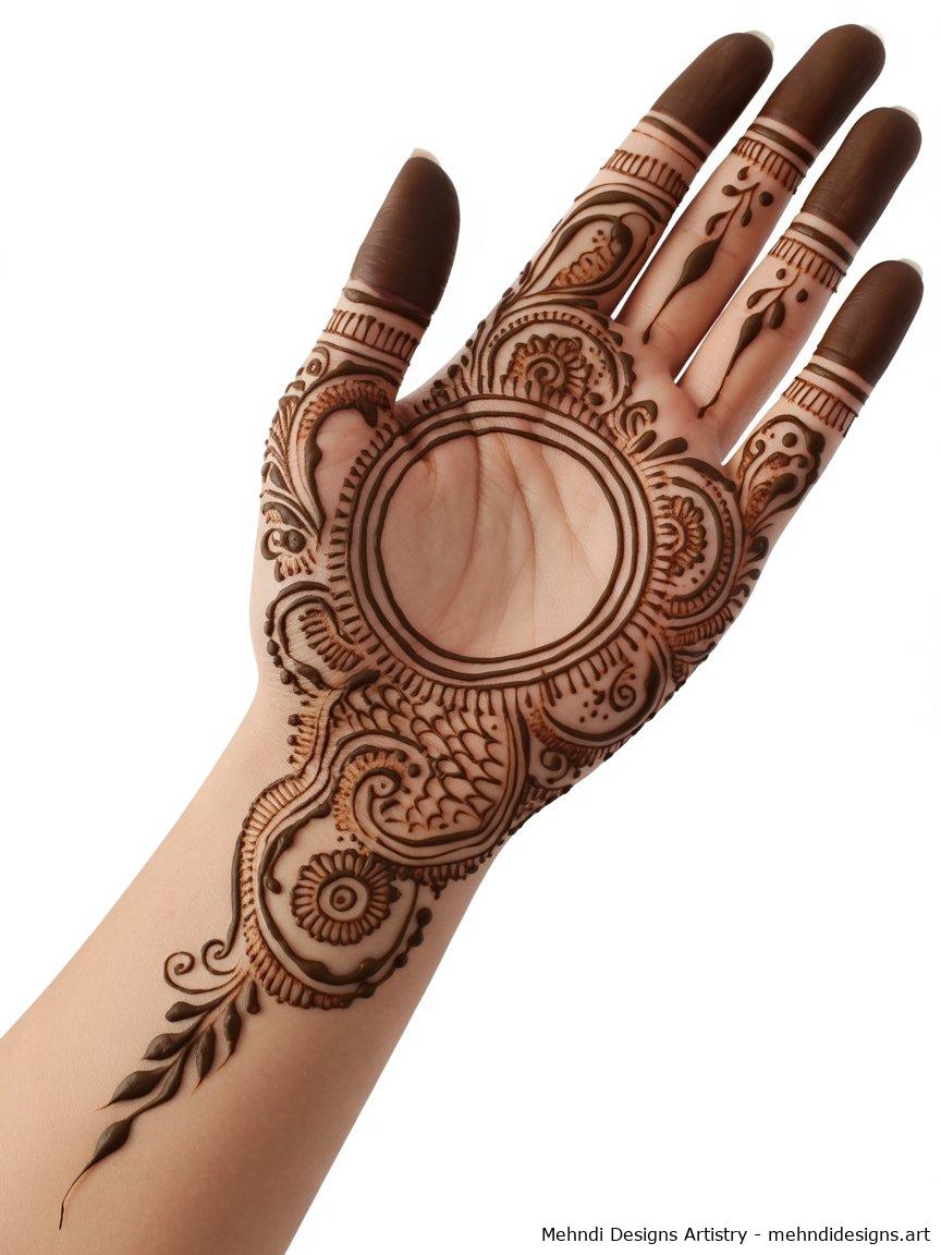 41 Best Circle mehndi design