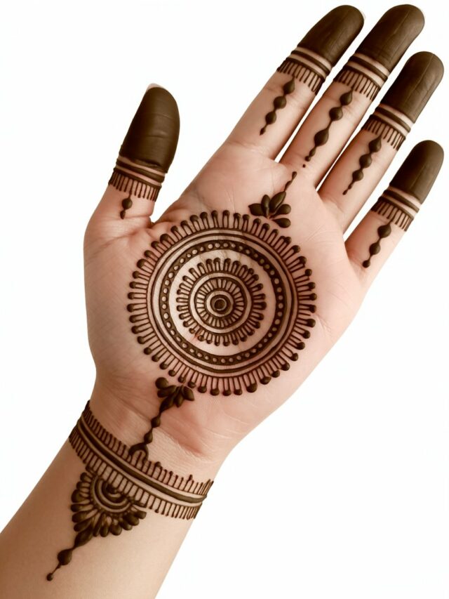 41 Best Circle mehndi design