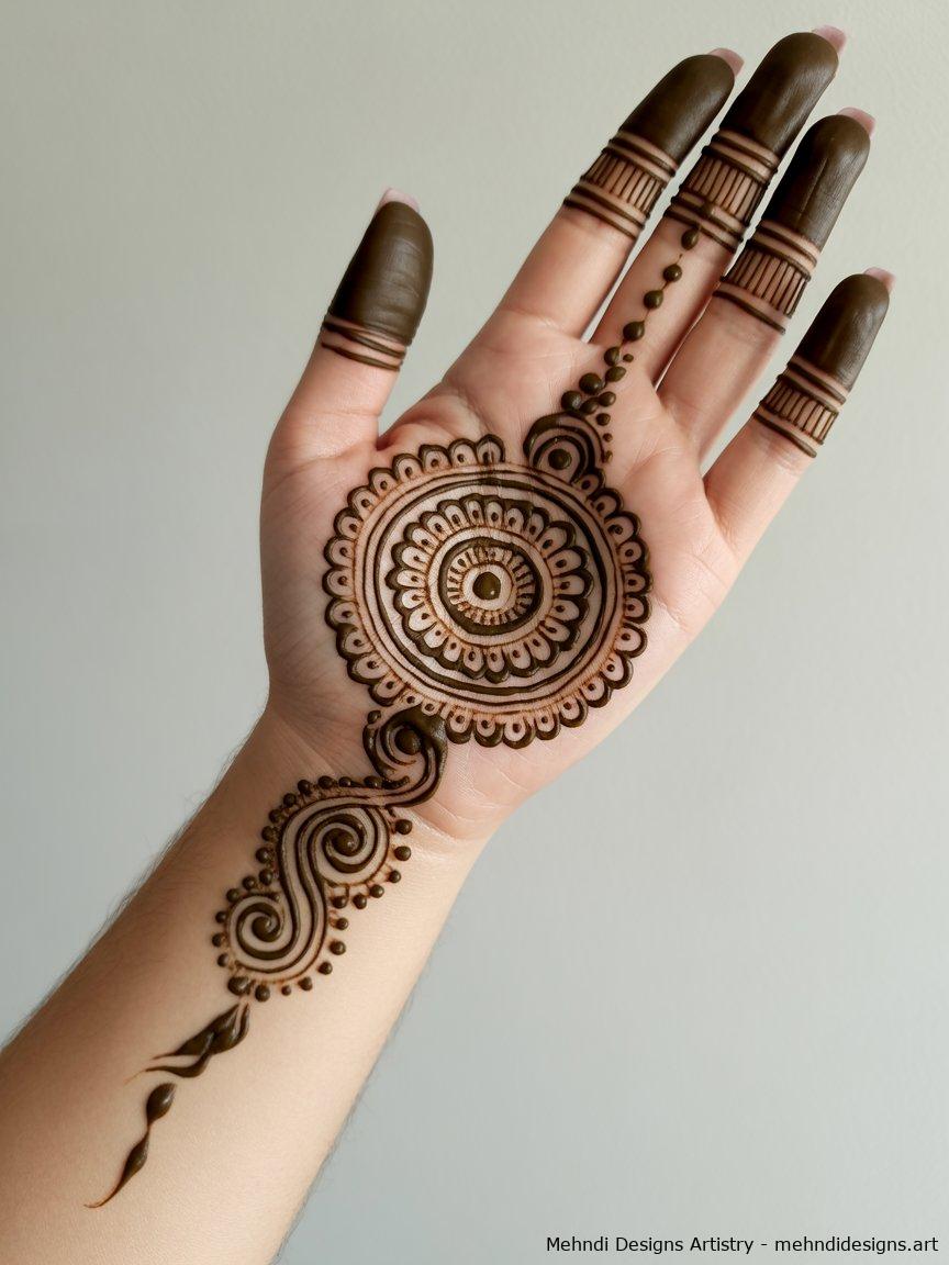 41 Best Circle mehndi design