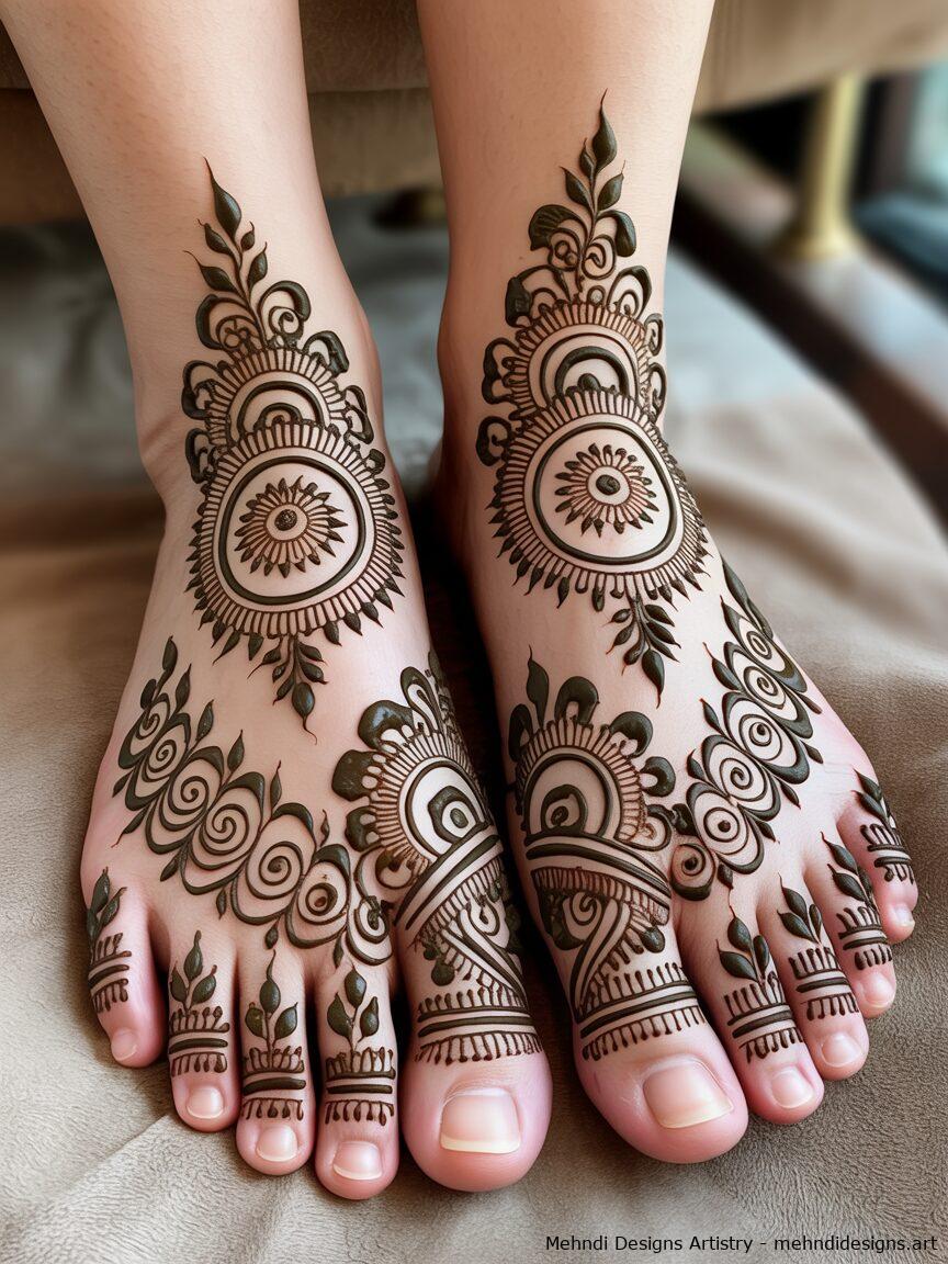 41 Popular Feet mehndi design