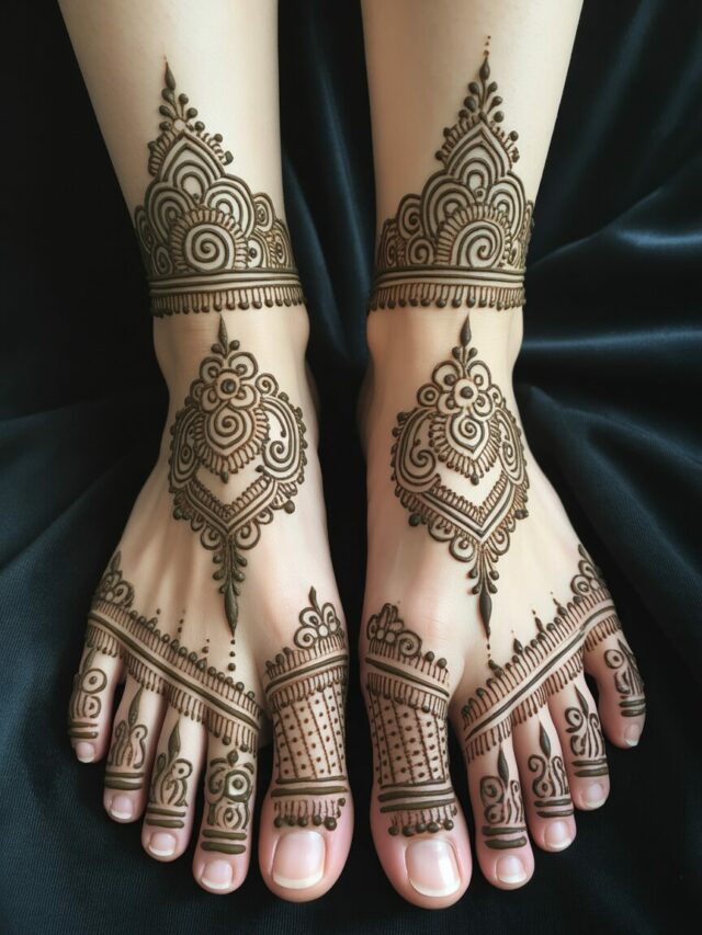 41 Popular Feet mehndi design