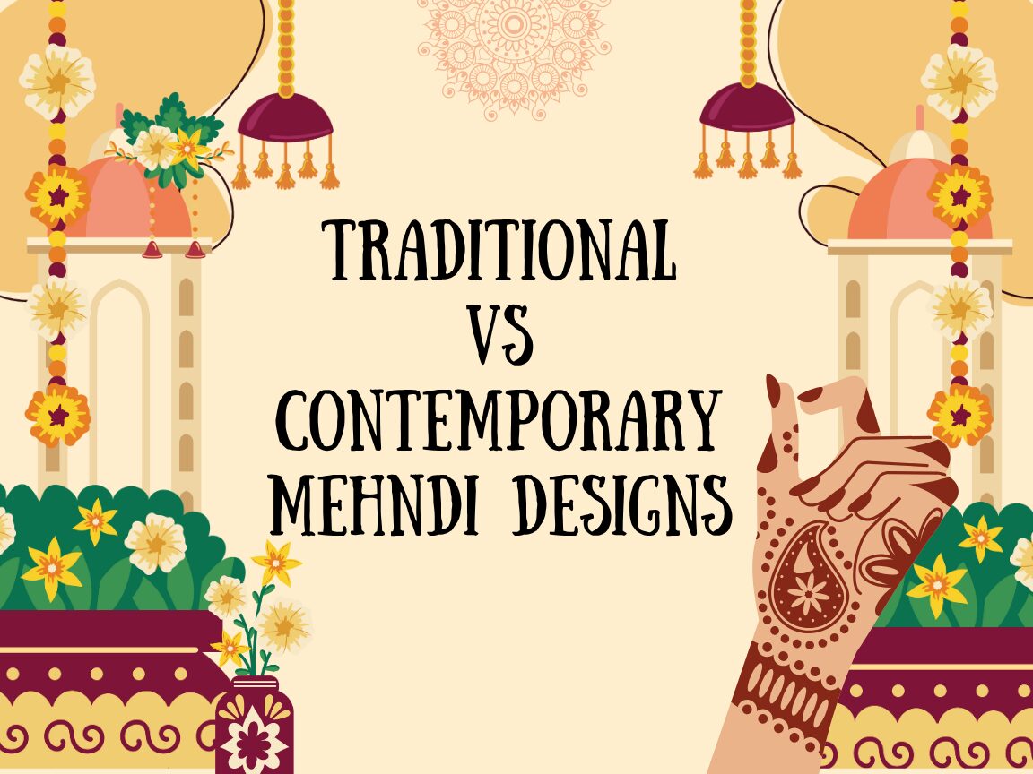 Traditional vs Contemporary Mehndi Designs Whats the Difference ...