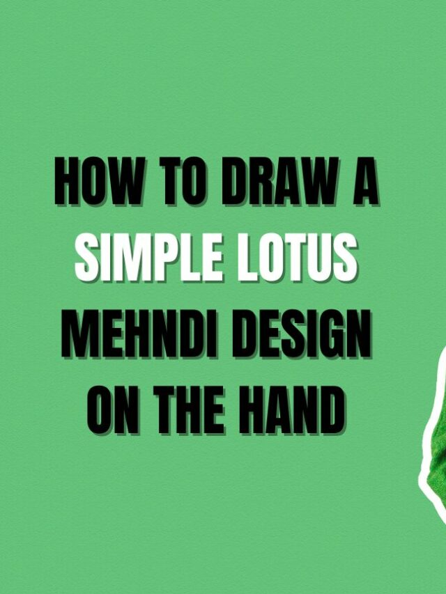 How to Draw a Simple Lotus Mehndi Design on the Hand ...