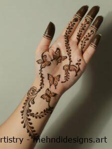 Best butterfly mehndi design 2025