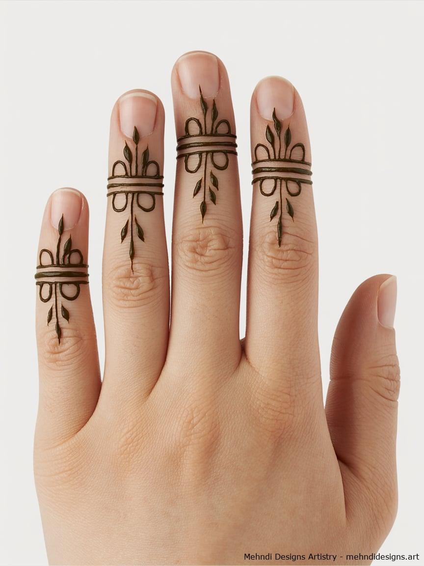 Best Easy Simple Finger Mehndi Design