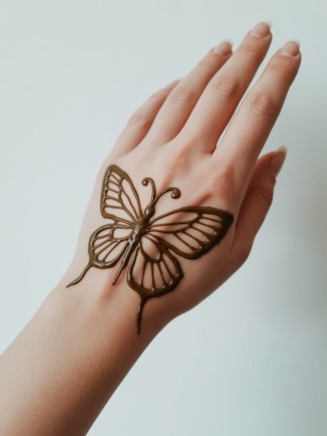 Best butterfly mehndi design 2025