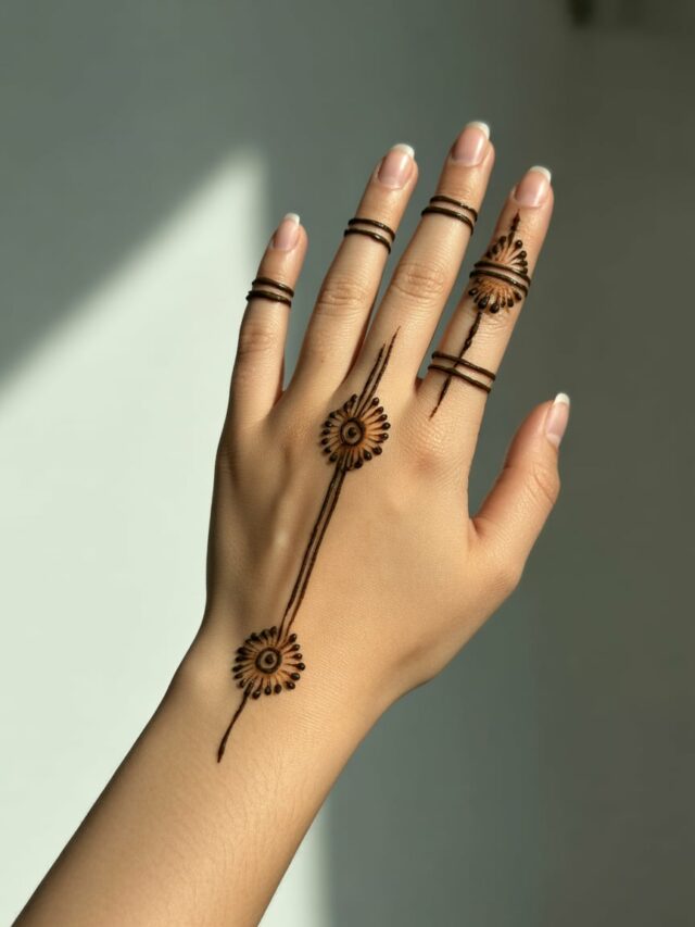 Best Easy Simple Finger Mehndi Design